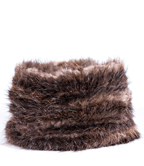 Beaver Fur Snood - Real Fur Neck Wrap | Adirondack Beaver Blankets